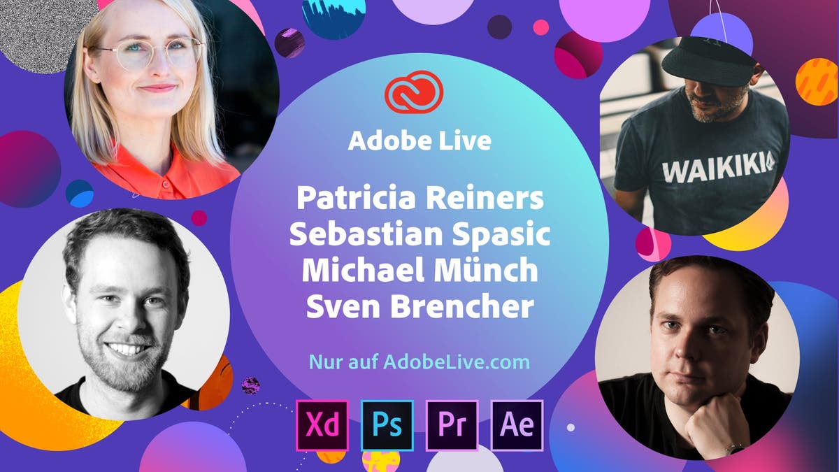 Adobe Live im Livestream vom 21. – 23. Mai, täglich von 10 – 18 Uhr
