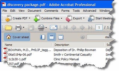 Using PDF Packages Header Fields for Case Analysis