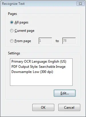 Better PDF OCR. ClearScan is smaller, looks better