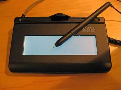 Signing PDFs using the Topaz Digital Signature Pad