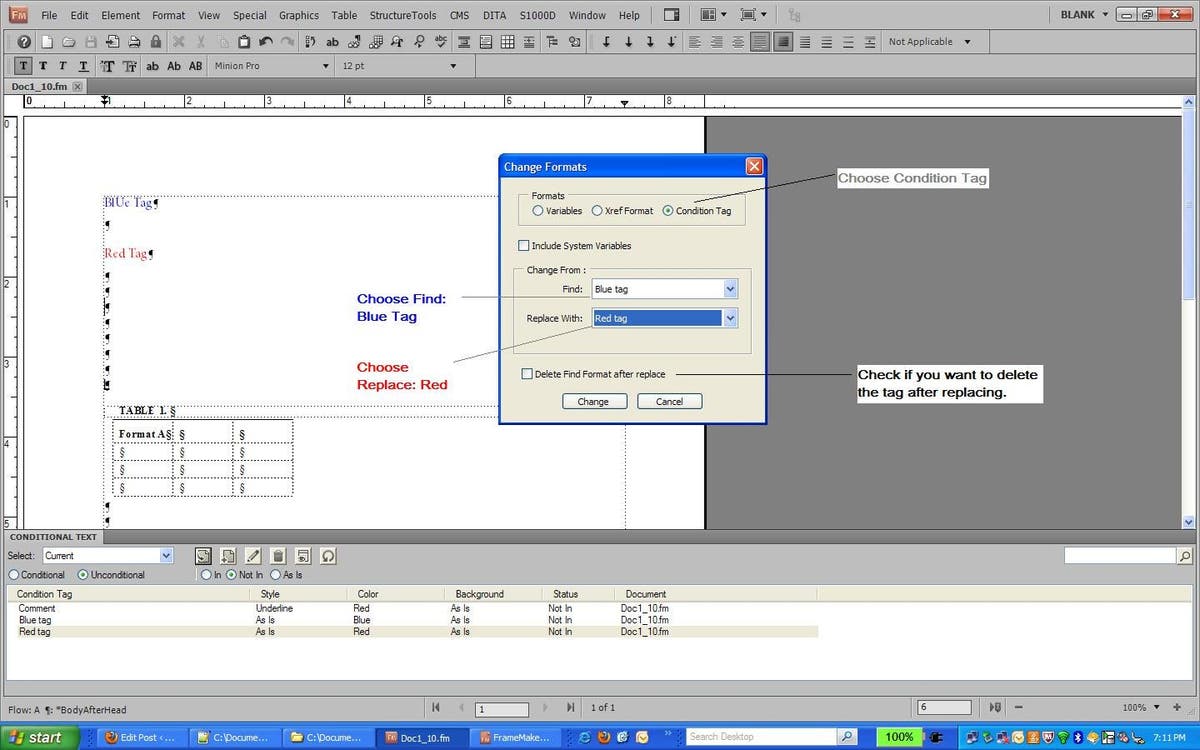 ExtendScript of the Week: Find/Change Cross Reference Formats / Conditional Tags / Variables