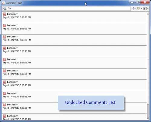 Changing Multiple Redaction Marks and Undocking the Comments Panel
