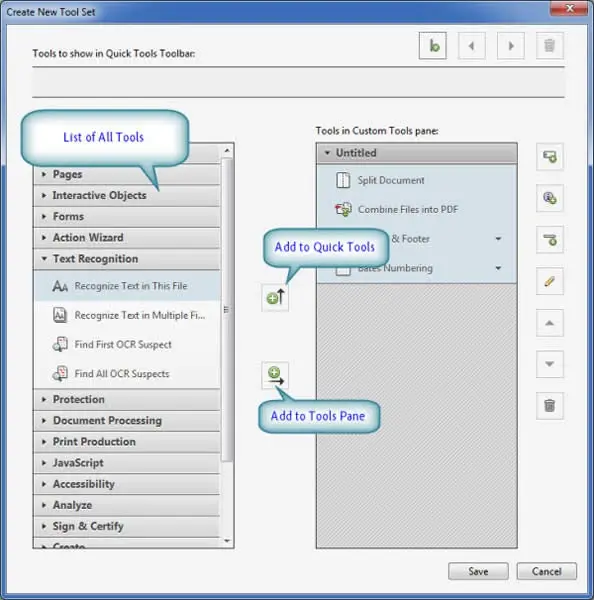 Customizing the Acrobat XI Interface
