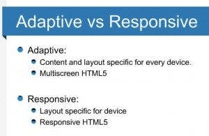 HTML5 Sess 1) HTML5 Single Source vs. Responsive Layout