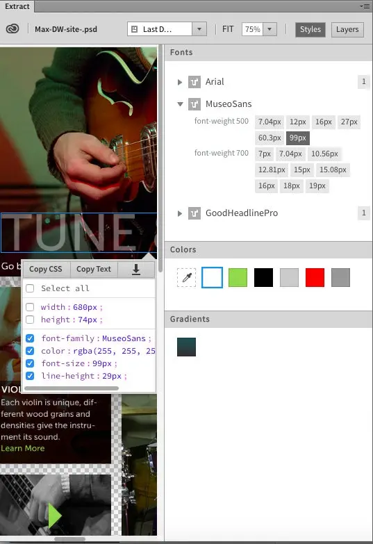 Dreamweaver CC: PSD to HTML and CSS