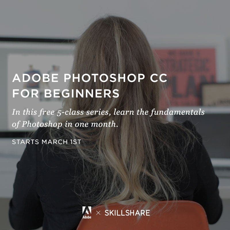 Free 5-Class Series – Adobe Photoshop CC for Beginners