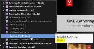 Just4You #4: Major XML Authoring Improvements in FrameMaker 12