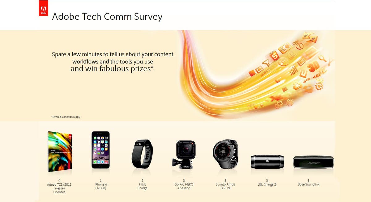 Adobe Tech Comm Survey 2015 launched