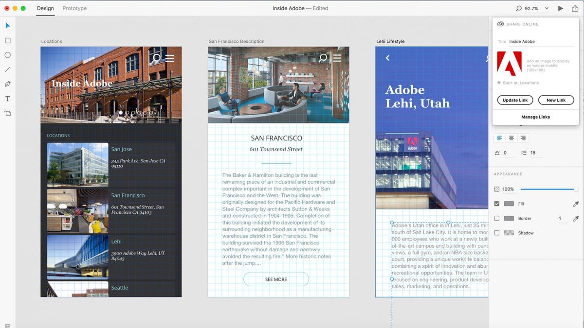 April Update of Adobe Experience Design CC