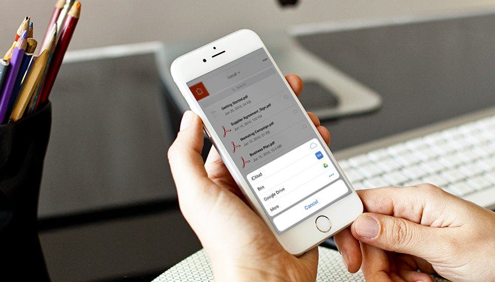 More Storage Options in Acrobat Reader Mobile