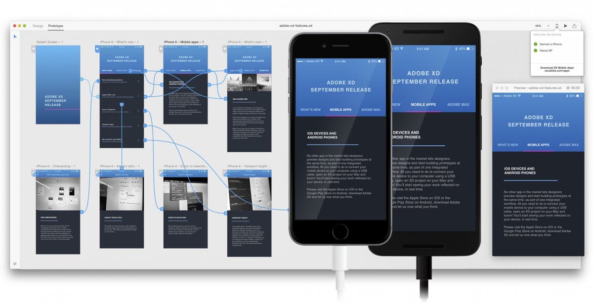 September Update of Adobe Experience Design CC (Preview)