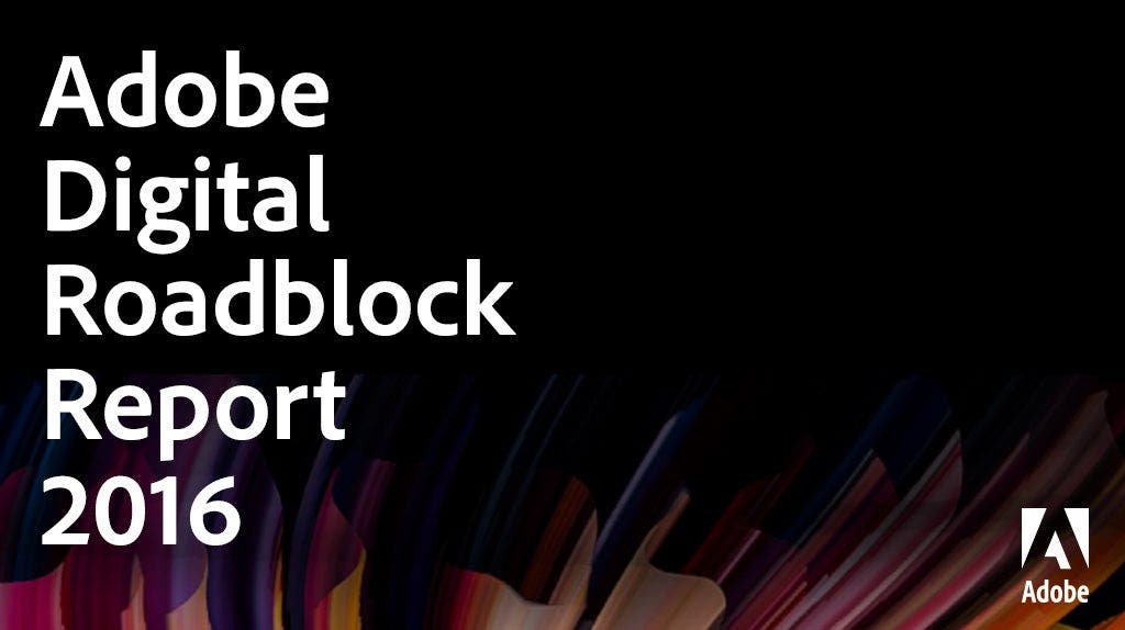 Adobe Digital Roadblock: Infographic