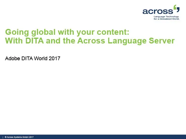 Adobe DITA World 2017 – Day 2 Summary by Danielle M. Villegas