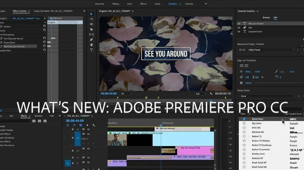What’s New and Now in Premiere Pro CC
