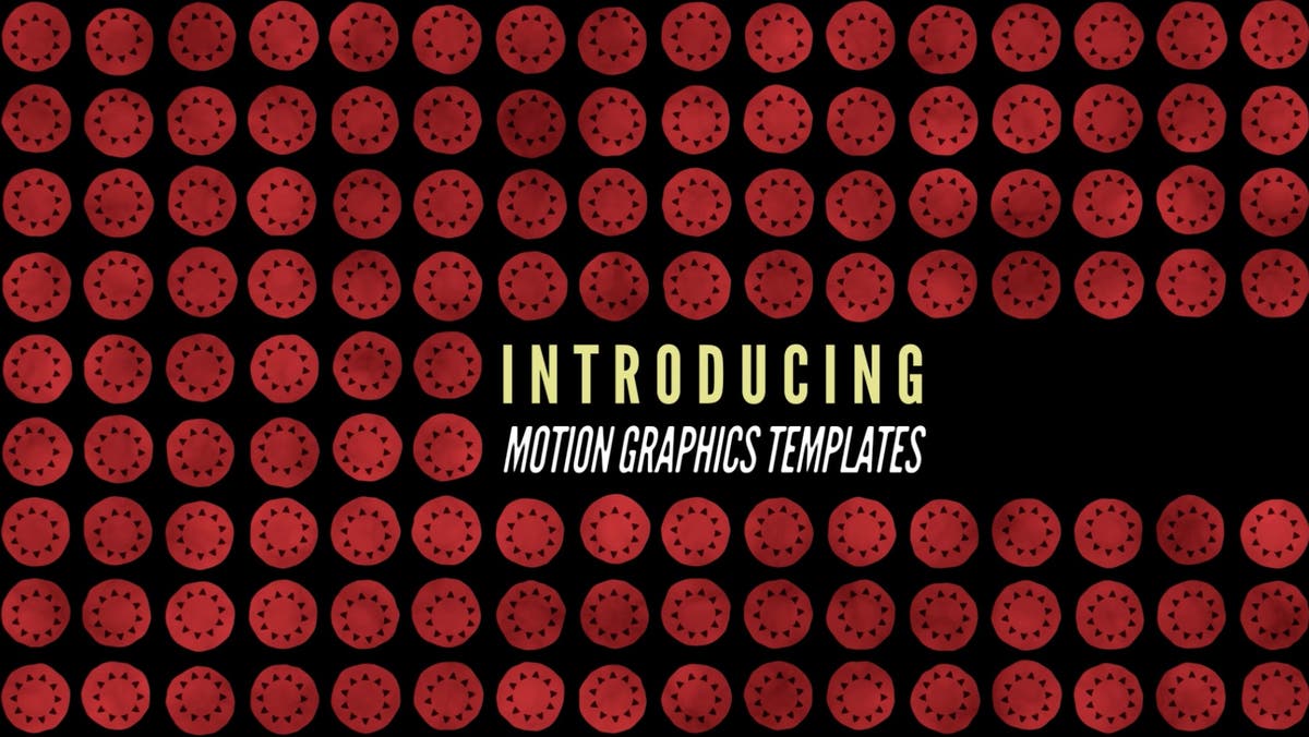 Introducing the Master Artists Motion Graphics Template Collection