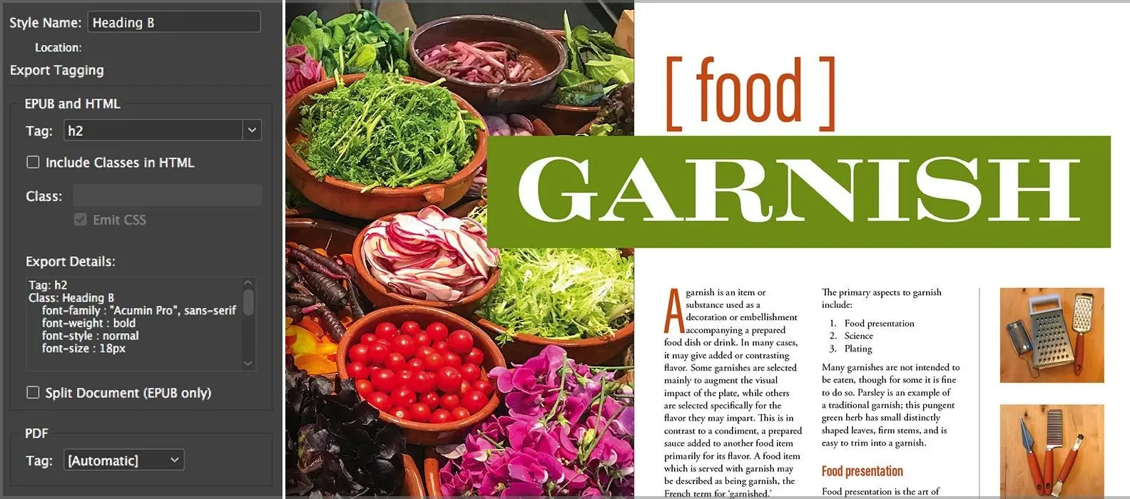 Style Web Content with InDesign