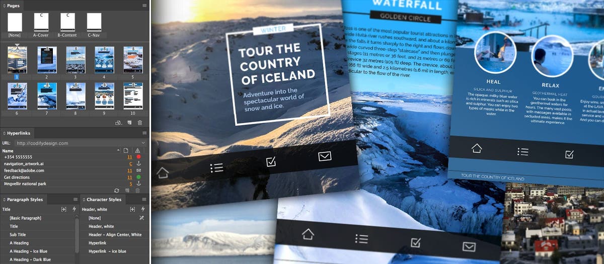 Interactive PDF: Graphical Hyperlinks and Nested Master Pages in InDesign