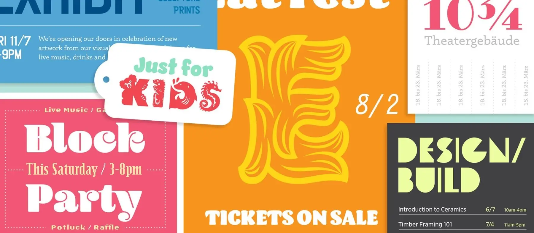 Twelve Fonts for Your Next Event