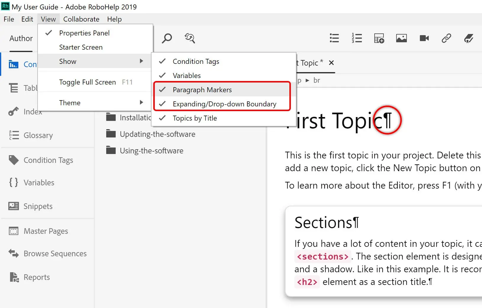 RoboHelp 2019 – Update 1 (September 2018)
