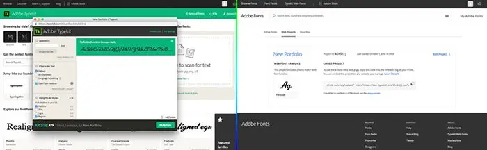 Typekit is Adobe Fonts