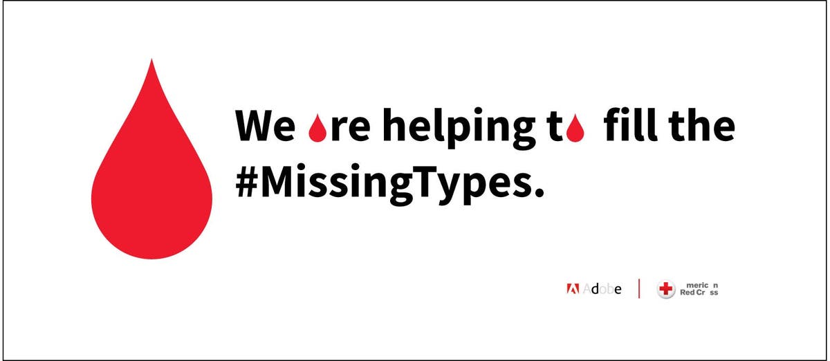 Adobe Partners with the Red Cross on Missing Types Campaign