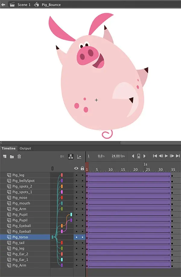 Rigging Characters Using Layer Parenting