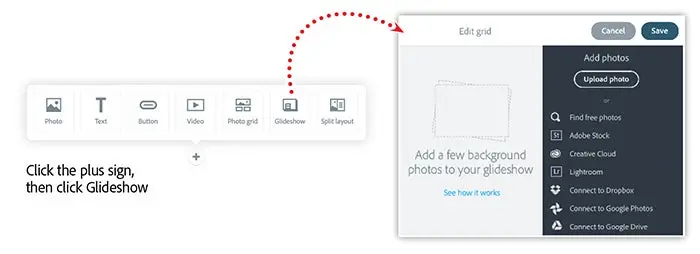 Adding a Glideshow to your Spark Page