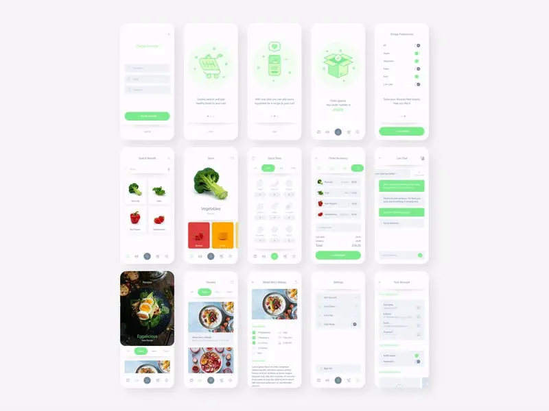 The Fresh Food UI Kit: Using States in Adobe XD to Design Health ...