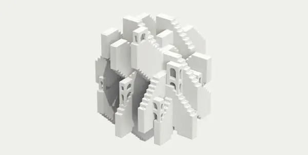 Abstract 3D Design Tutorial: Creating a Floating Isometric Fantasy ...