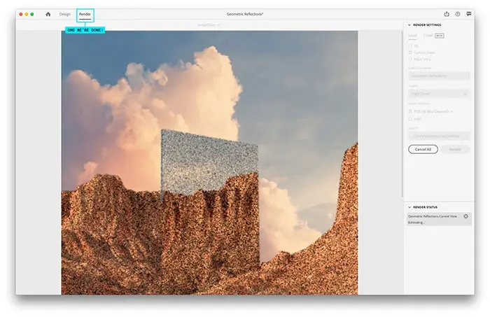 3D Design Tutorial: Geometric Reflections in Adobe Dimension with ...