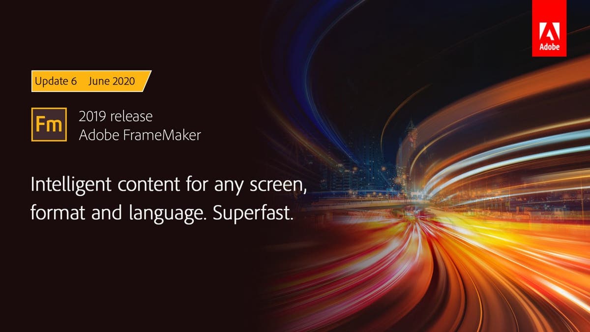 FrameMaker 2019 – Update 6 (June 2020)
