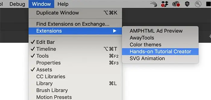 Hands-on Tutorial Creation Tool for Adobe Animate