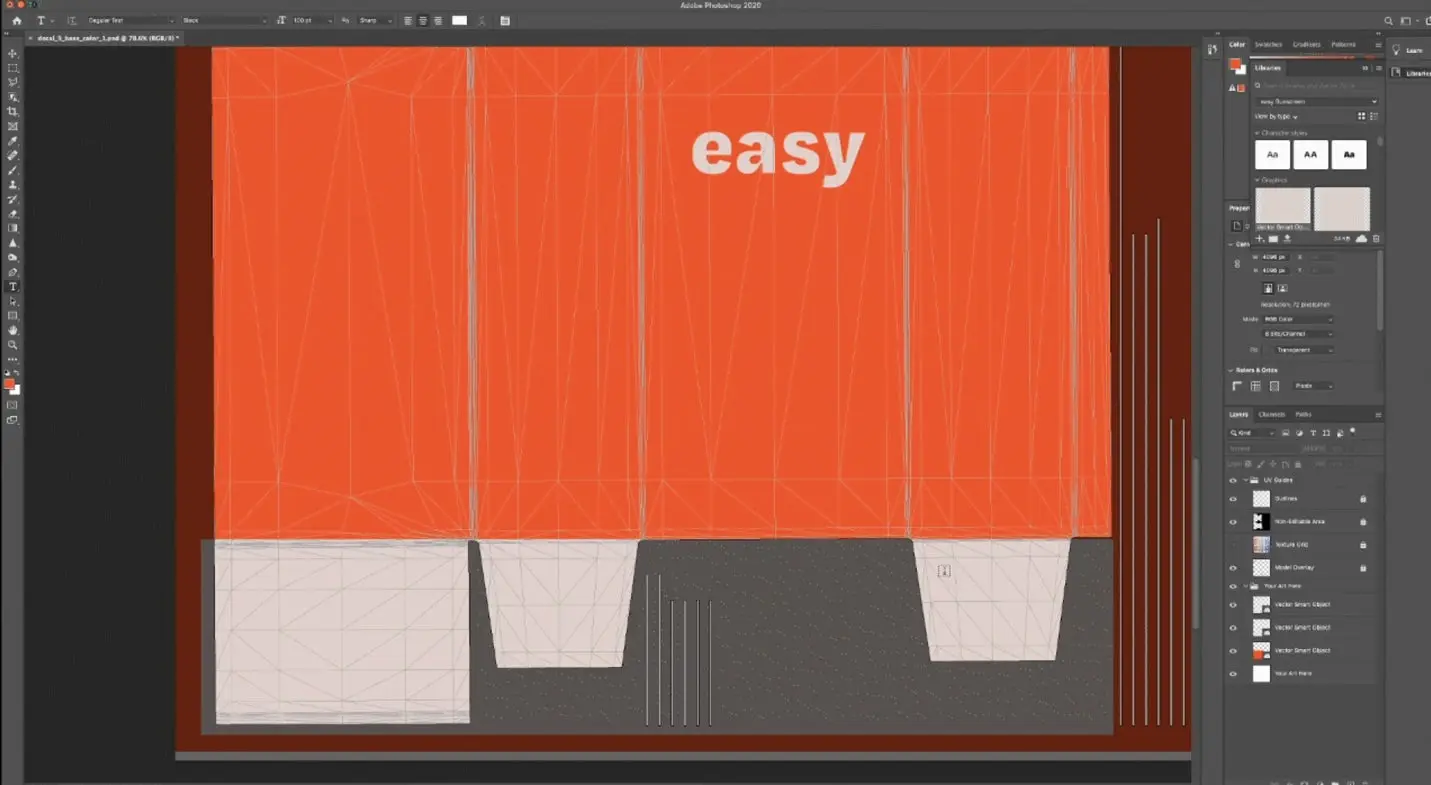 UV Export: Texturing & UV maps in Adobe Dimension with Julia Masalska