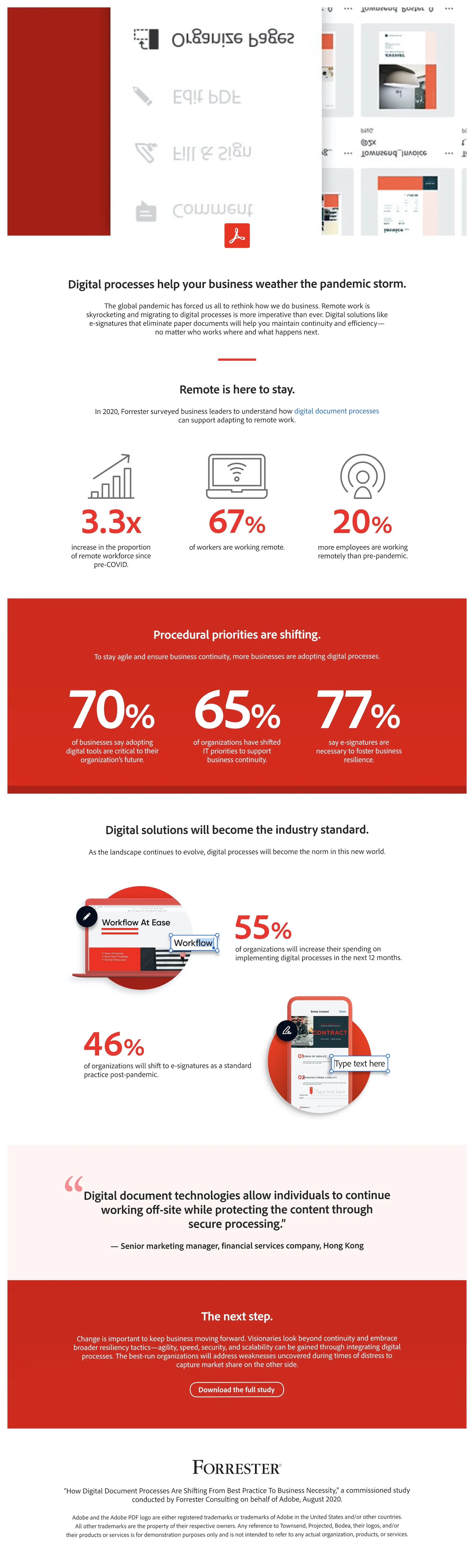 Adobe/Forrester Consulting: Digital documents define the core of remote ...