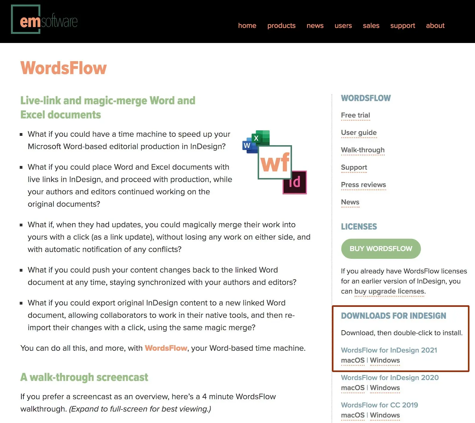 InDesign editorial + production magic with WordsFlow