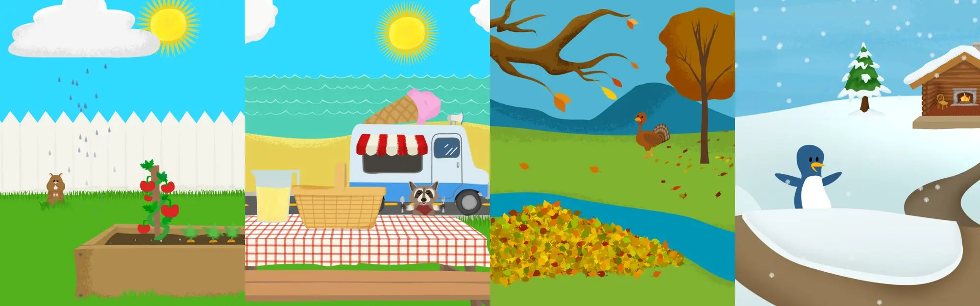 Spring brings four new seasonal background puppets in Adobe Character ...