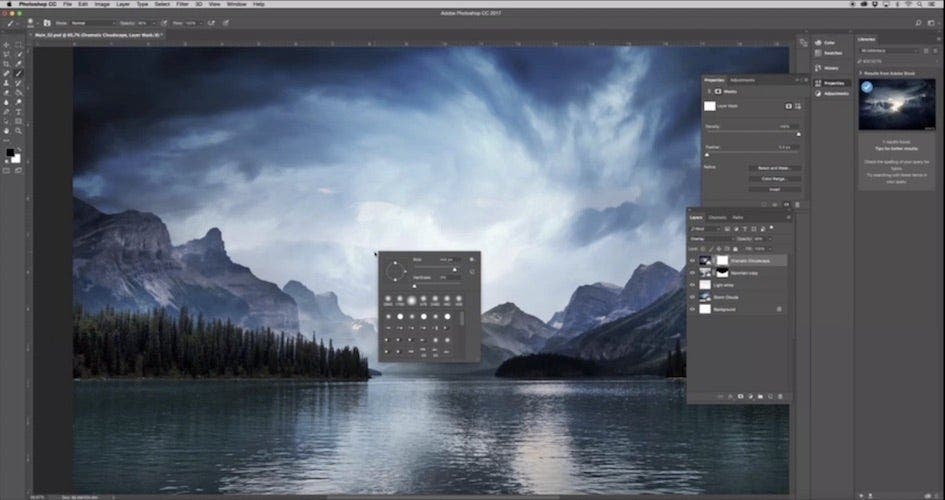 Este tutorial de composición en Photoshop se vuelve un poco pegajoso