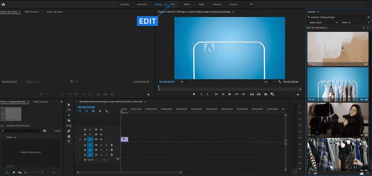 Adobe Stockの素材を、Adobe Premiere Proで効率的に使用する方法。#AdobeStock #PremierePro