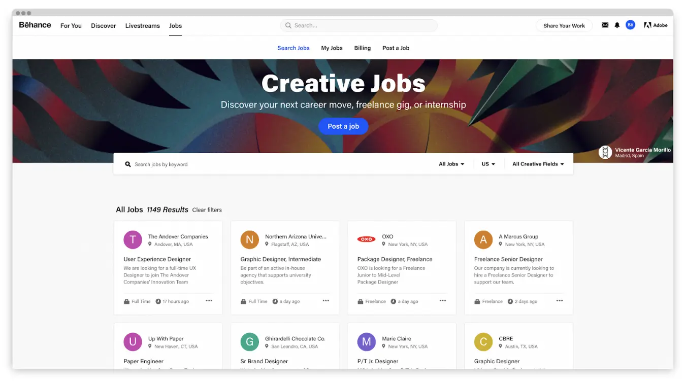 キャリアアップを目指すクリエイターの味方、 Adobe Behance